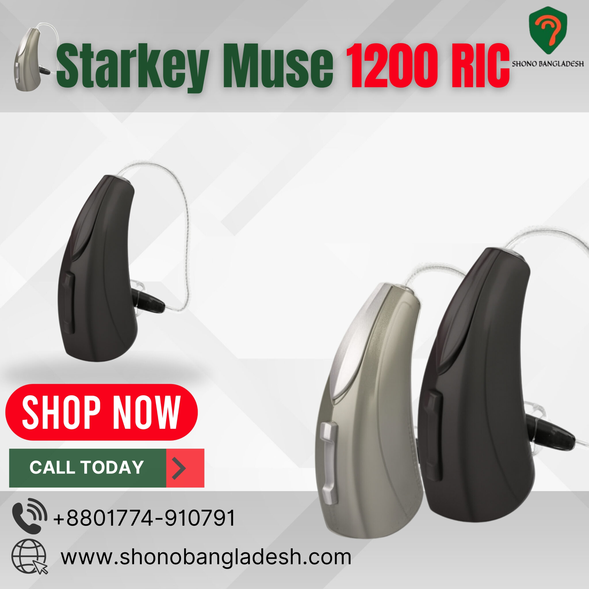 Starkey Muse 1200 RIC Hearing Aid Price In Bangladesh